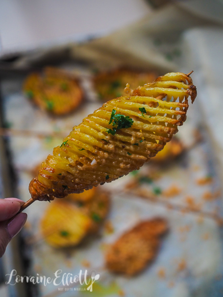 Accordion Potatoes @ Not Quite Nigella