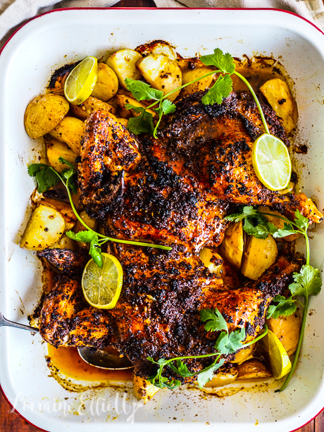 Achiote Annatto Chicken With Potatoes @ Not Quite Nigella
