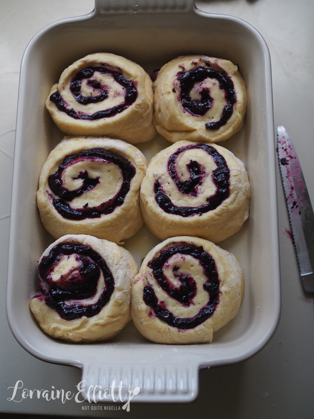 Blueberry Cinnamon Buns @ Not Quite Nigella