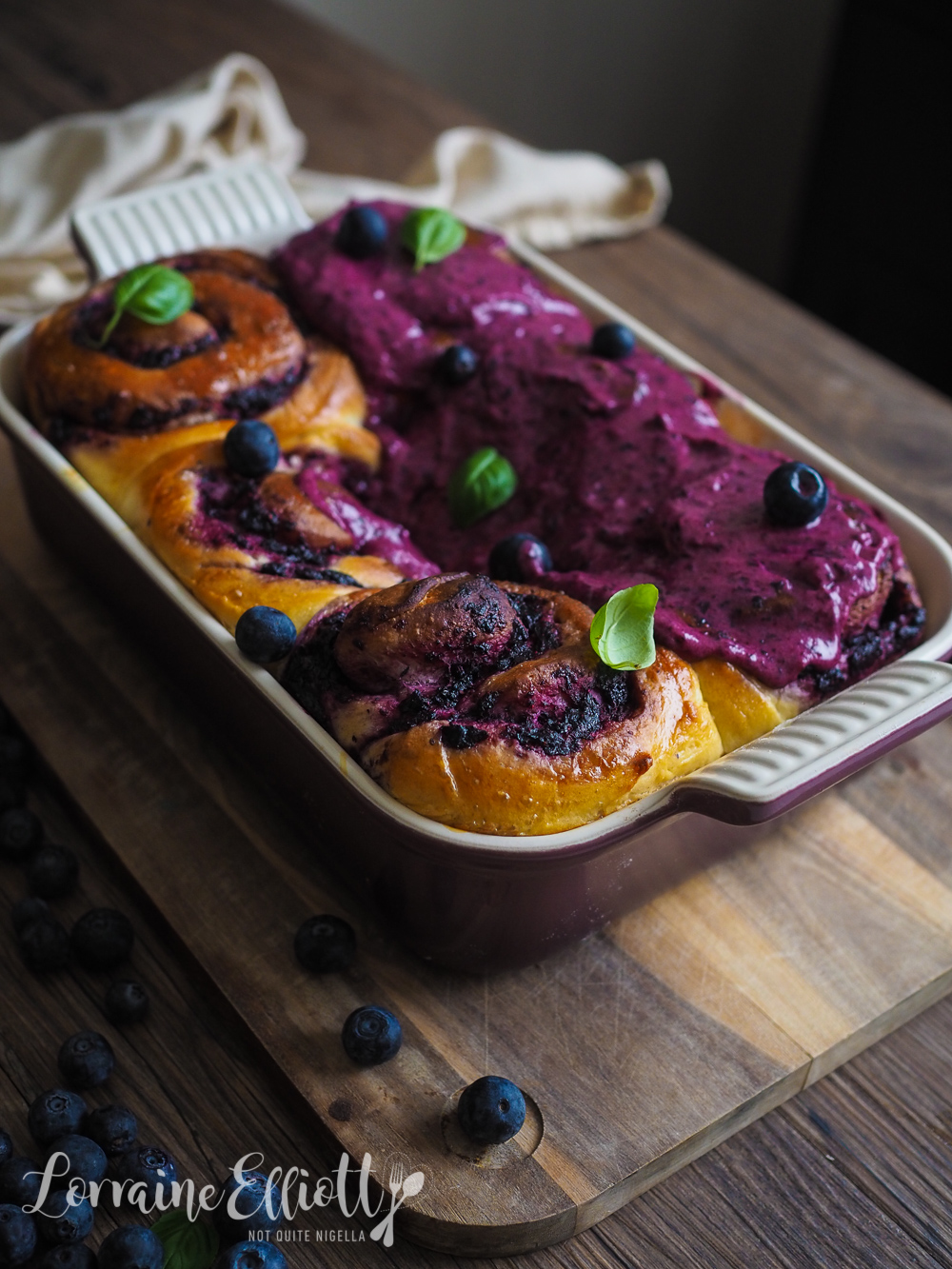 Blueberry Cinnamon Buns @ Not Quite Nigella