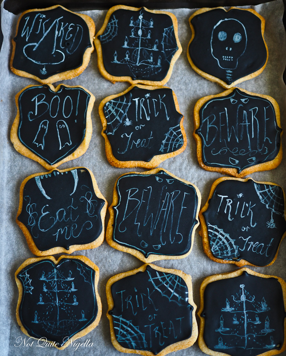 Chalkboard Cookies @ Not Quite Nigella