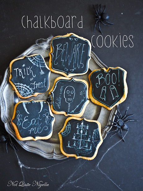 Chalkboard Cookies @ Not Quite Nigella