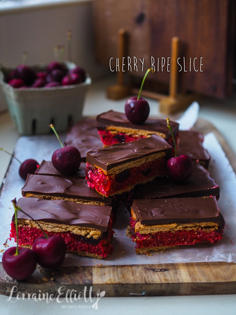 Cherry Ripe Slice @ Not Quite Nigella
