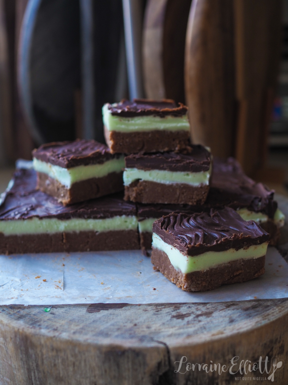 Chocolate Peppermint Slice @ Not Quite Nigella
