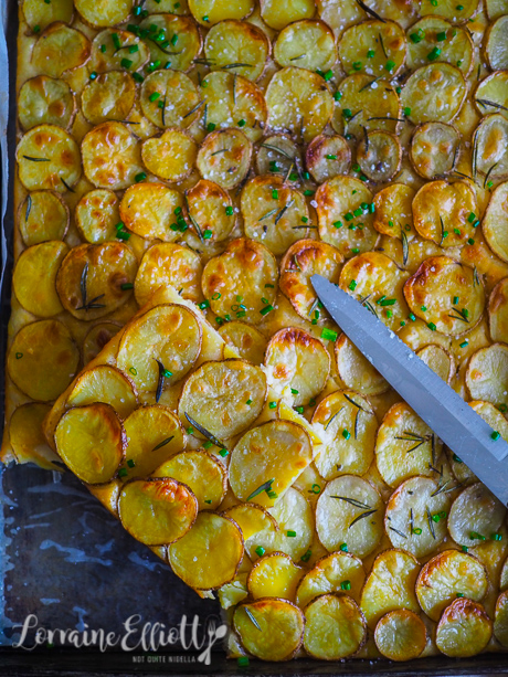 Potato & Rosemary Focaccia Bread recipe @ Not Quite Nigella