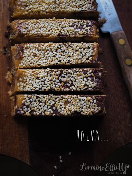 Halva recipe tahini @ Not Quite Nigella