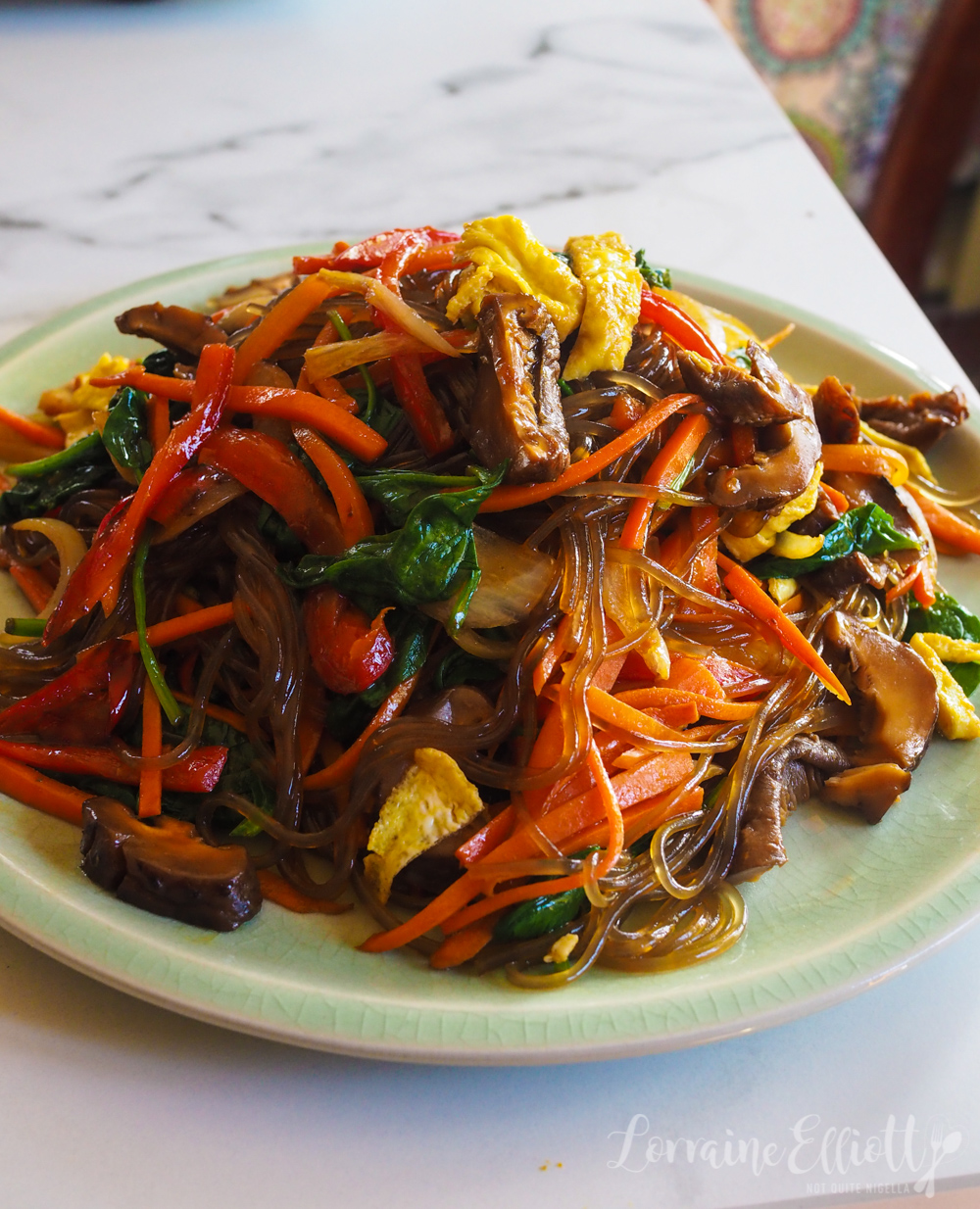 Japchae Noodles @ Not Quite Nigella