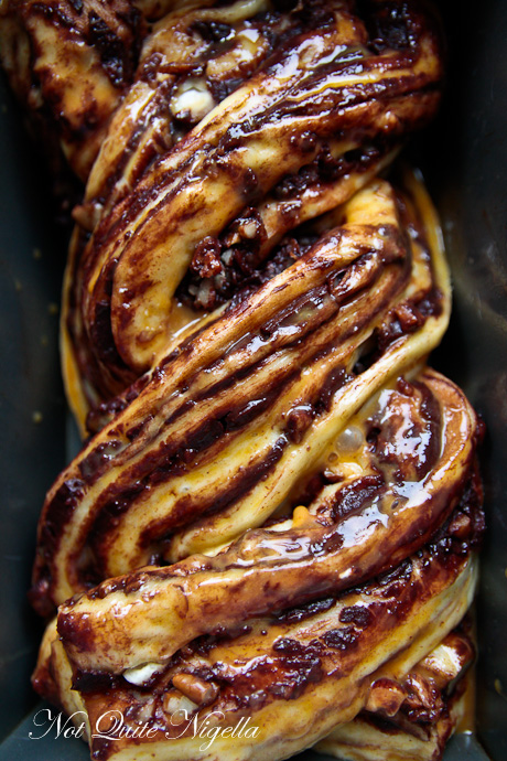 Chocolate & Hazelnut Krantz @ Not Quite Nigella