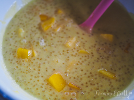 Mangoes & Cream Sago Pudding @ Not Quite Nigella