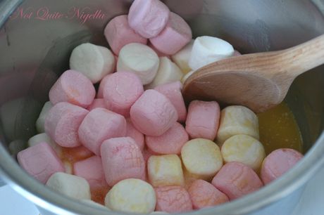 Recipe: Marshmallow Crispy Squares @ Not Quite Nigella