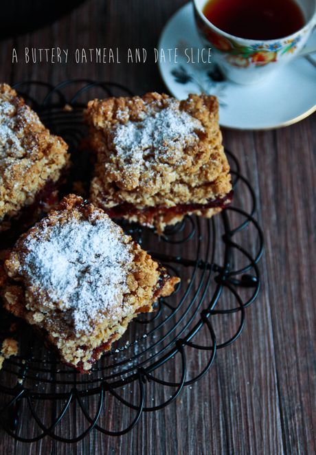Matrimonial Slice, Date Squares @ Not Quite Nigella