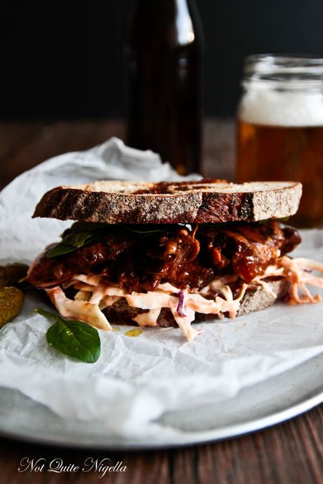 Rib sandwich recipe @ Not Quite Nigella