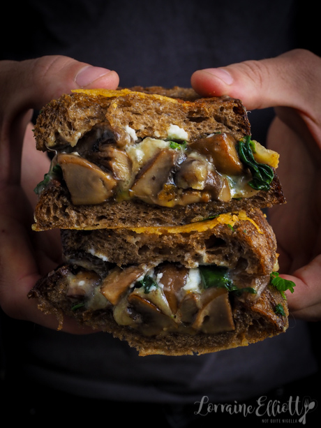Mushroom toastie @ Not Quite Nigella