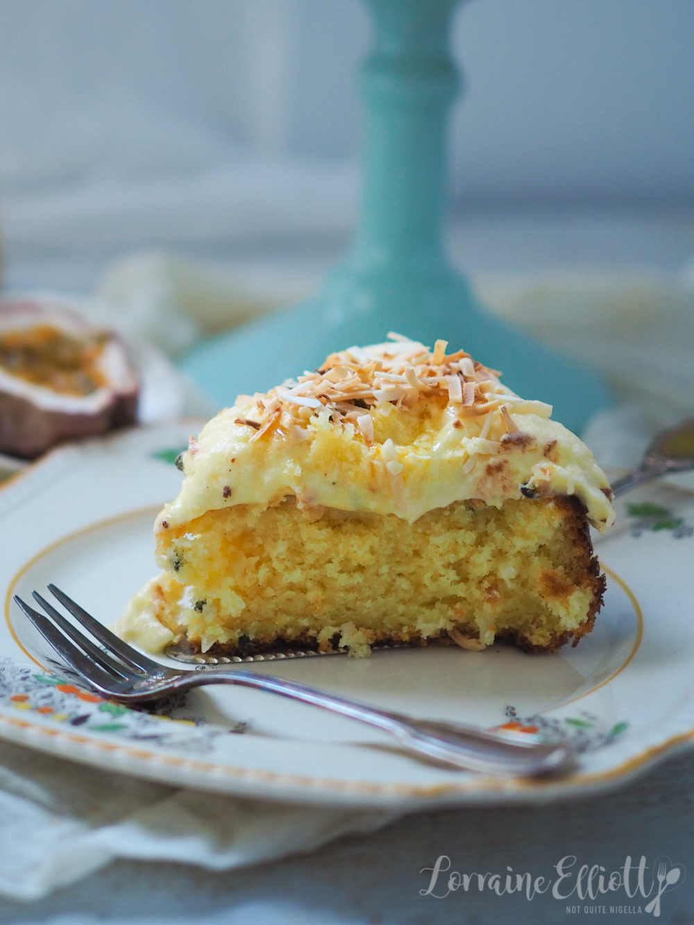 Passion Fruit Coconut Cake @ Not Quite Nigella