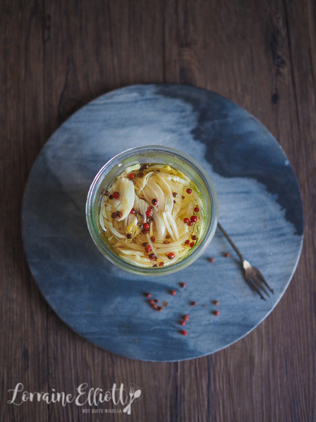 Quick Fennel Fridge Pickle @ Not Quite Nigella