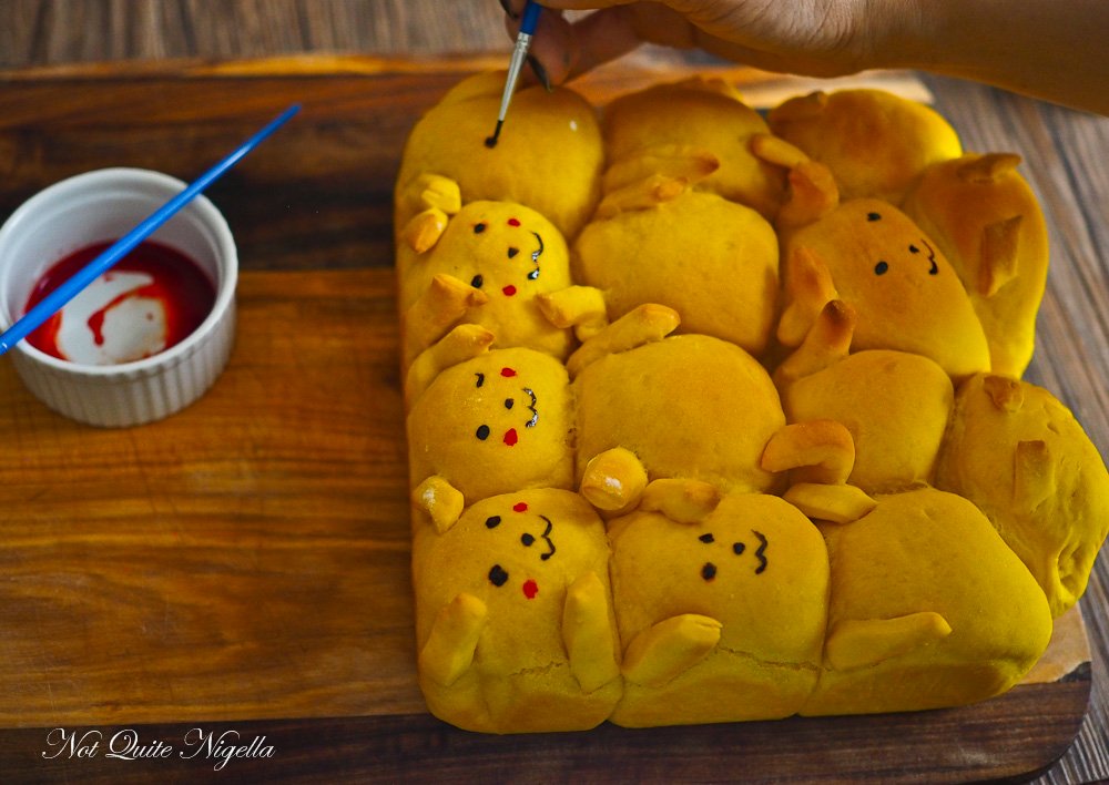 Pokemon Go Pikachu bread rolls @ Not Quite Nigella