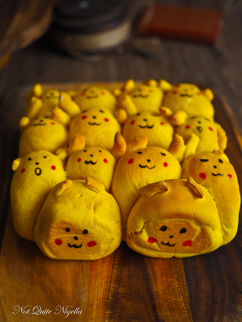 Pokemon Go Pikachu bread rolls @ Not Quite Nigella