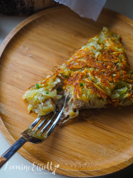 Potato Rosti Stuffed With Bacon & Cheese @ Not Quite Nigella