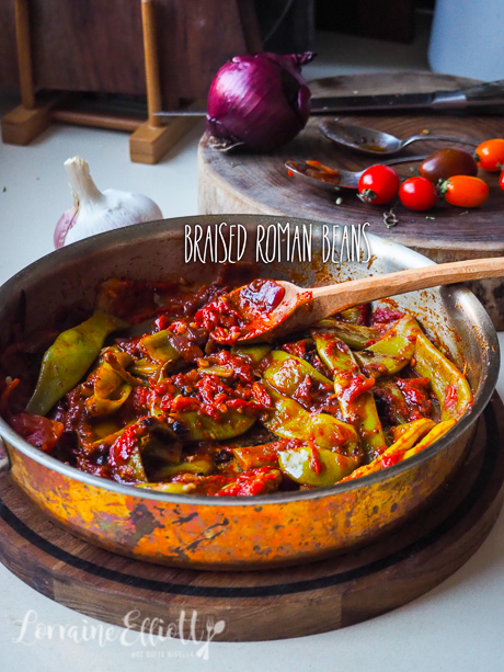 Roman Romano Beans recipe @ Not Quite Nigella