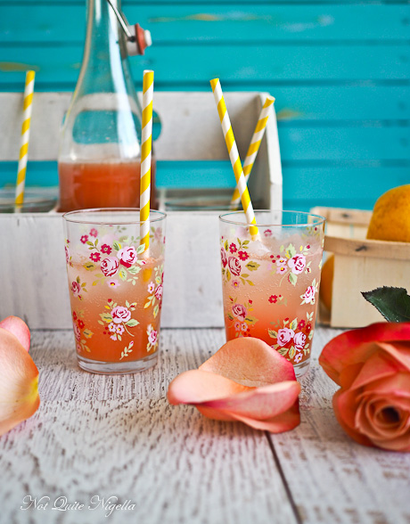 Rose Lemonade recipe @ Not Quite Nigella