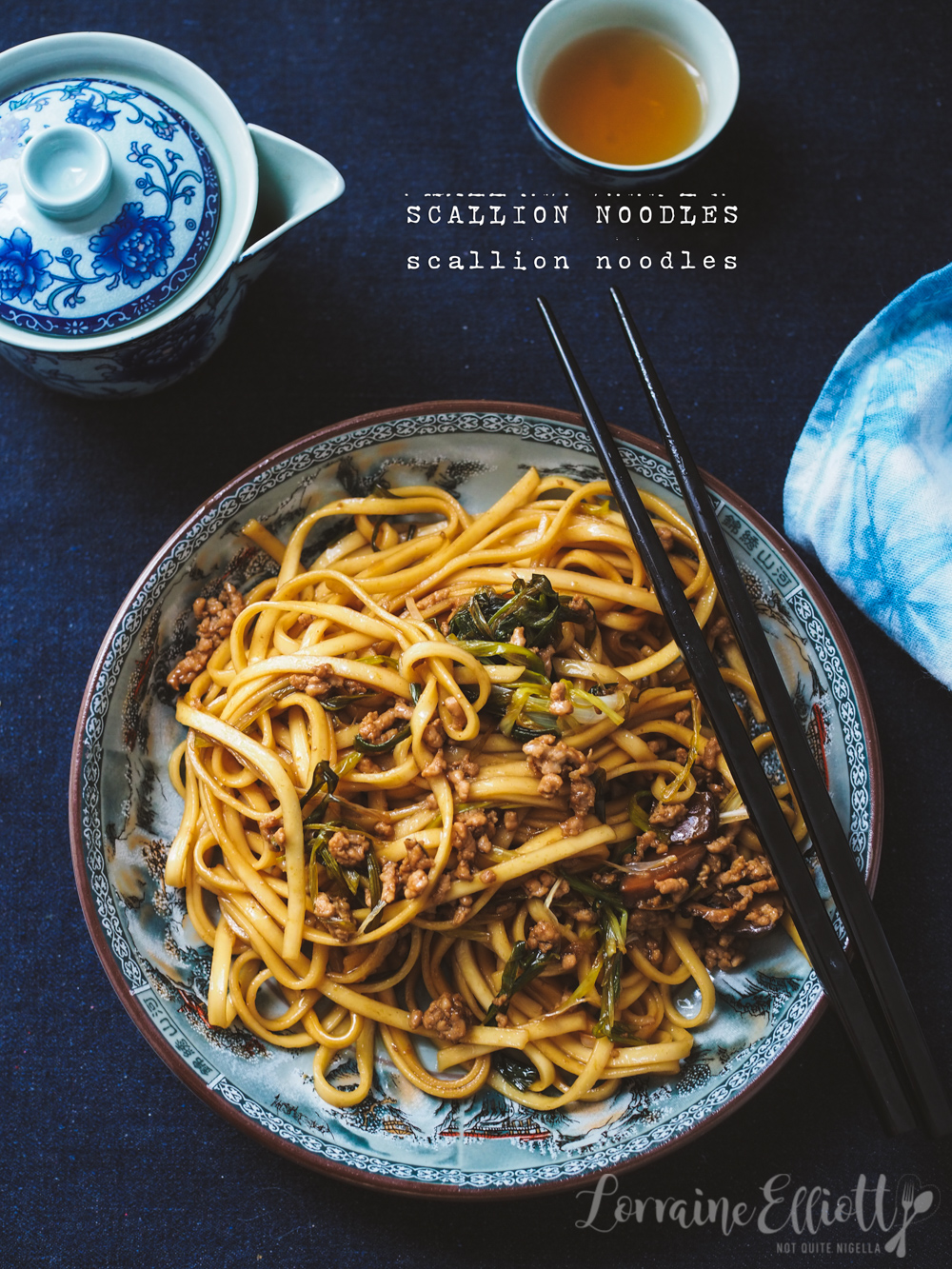 Scallion Noodles @ Not Quite Nigella