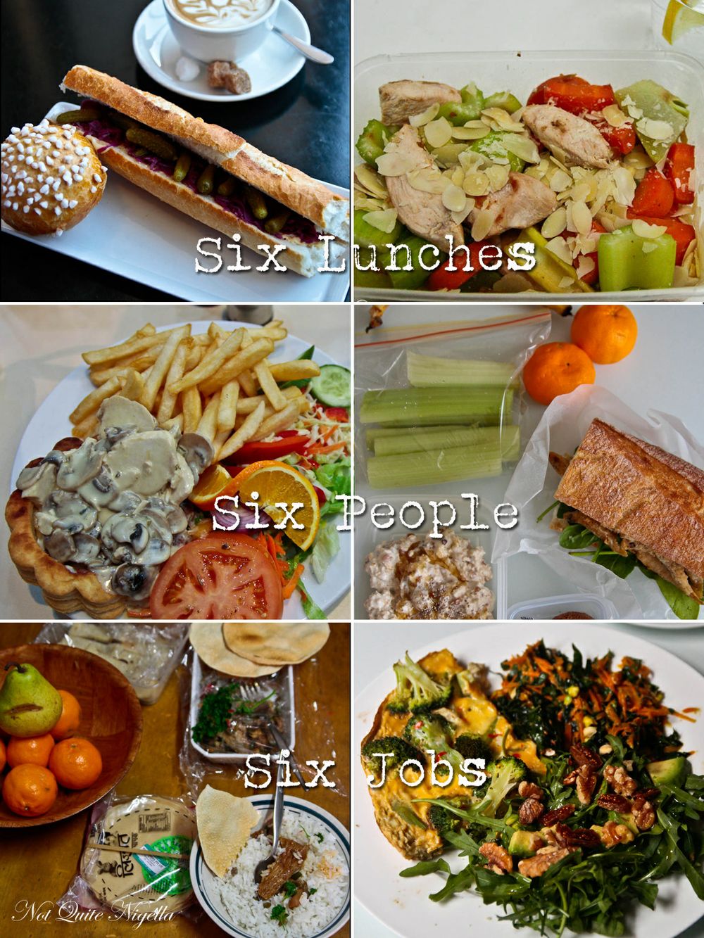 Six Lunches Six People What Do You Eat For Lunch Not Quite Nigella