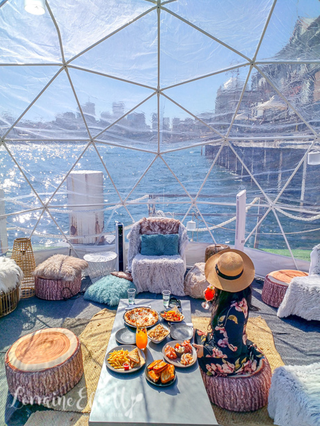 Snow Globe Igloo At Pier One, Igloos On The Pier @ Not Quite Nigella