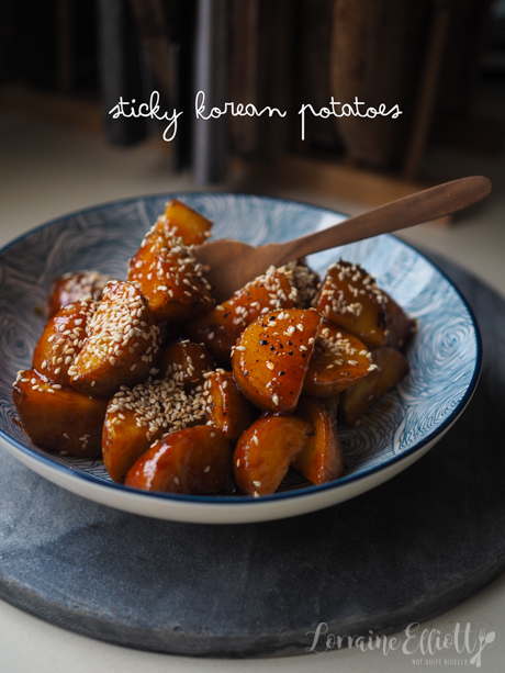 Sticky Korean Potatoes @ Not Quite Nigella