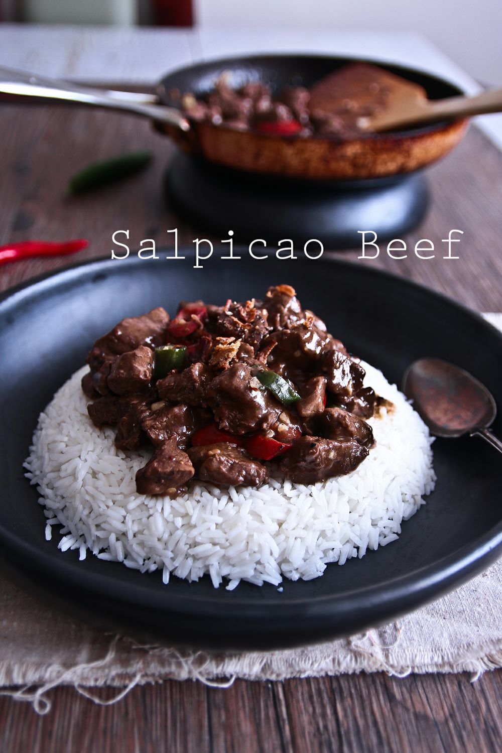 Beef Salpicao & Garlic Rice @ Not Quite Nigella
