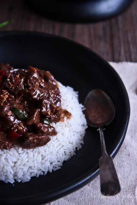 Beef Salpicao & Garlic Rice @ Not Quite Nigella