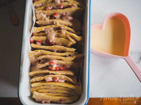 Strawberries & Cream Pullapart @ Not Quite Nigella