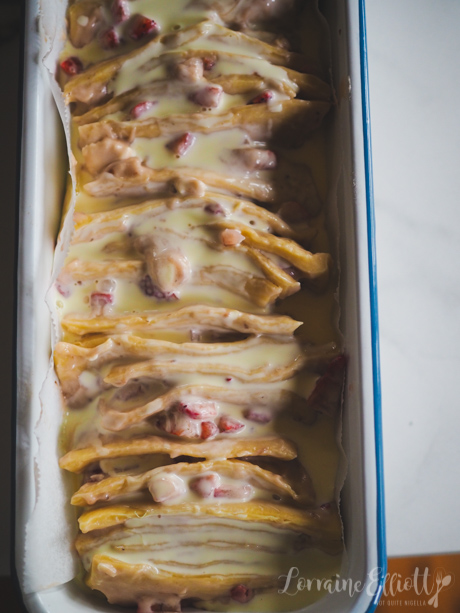 Strawberries & Cream Pullapart @ Not Quite Nigella