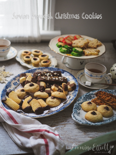 Swedish Christmas Cookies Seven Sju sorta kakor @ Not Quite Nigella