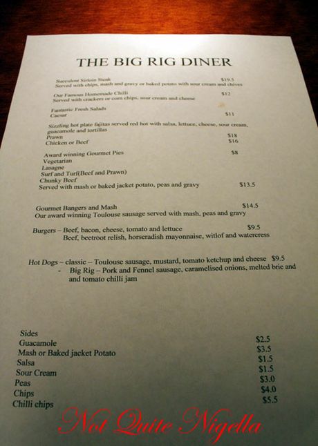 The Big Rig Diner, Darlinghurst @ Not Quite Nigella